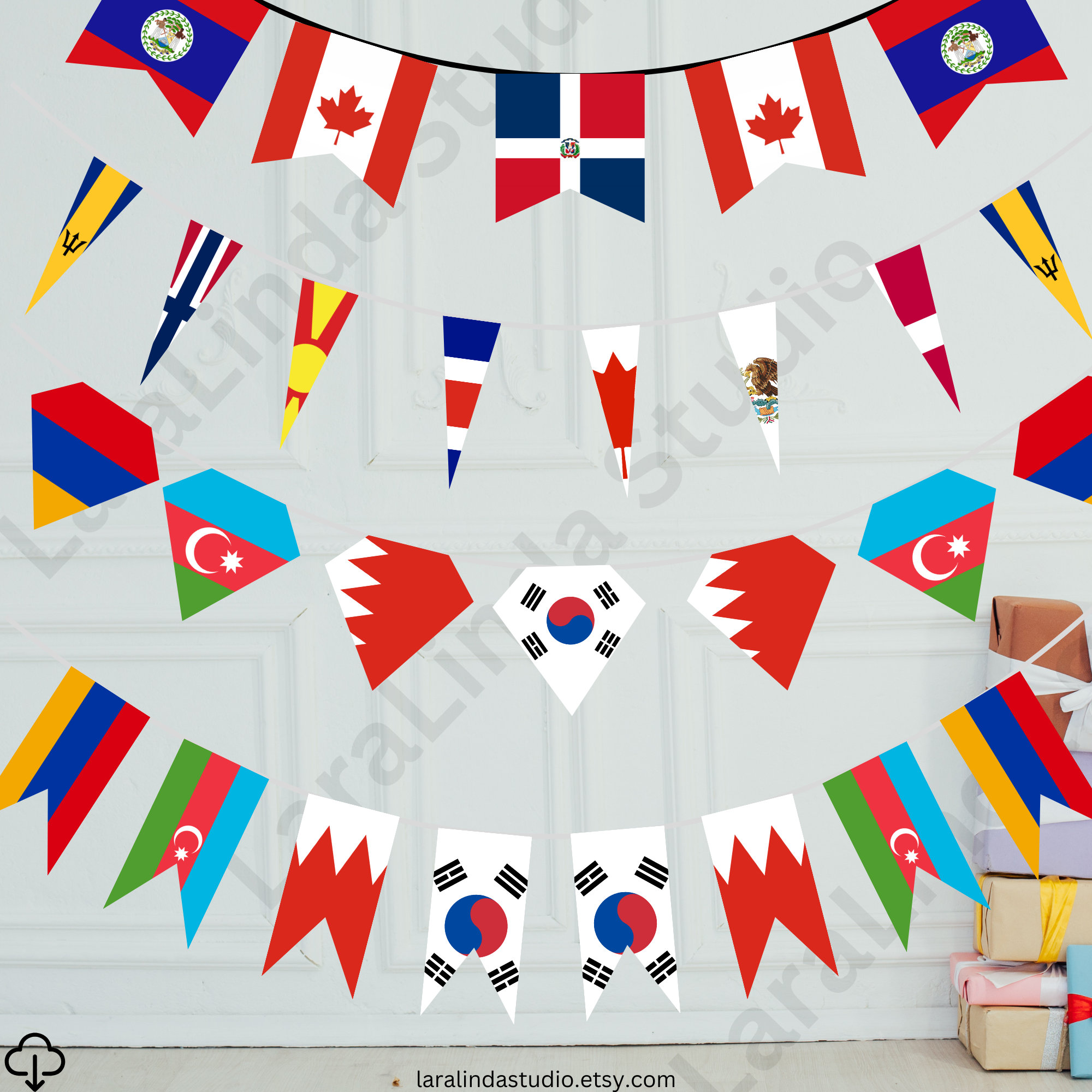 South Korea Flag Bundle 77 SVG & 77 PNG Printable Files for Ready to ...