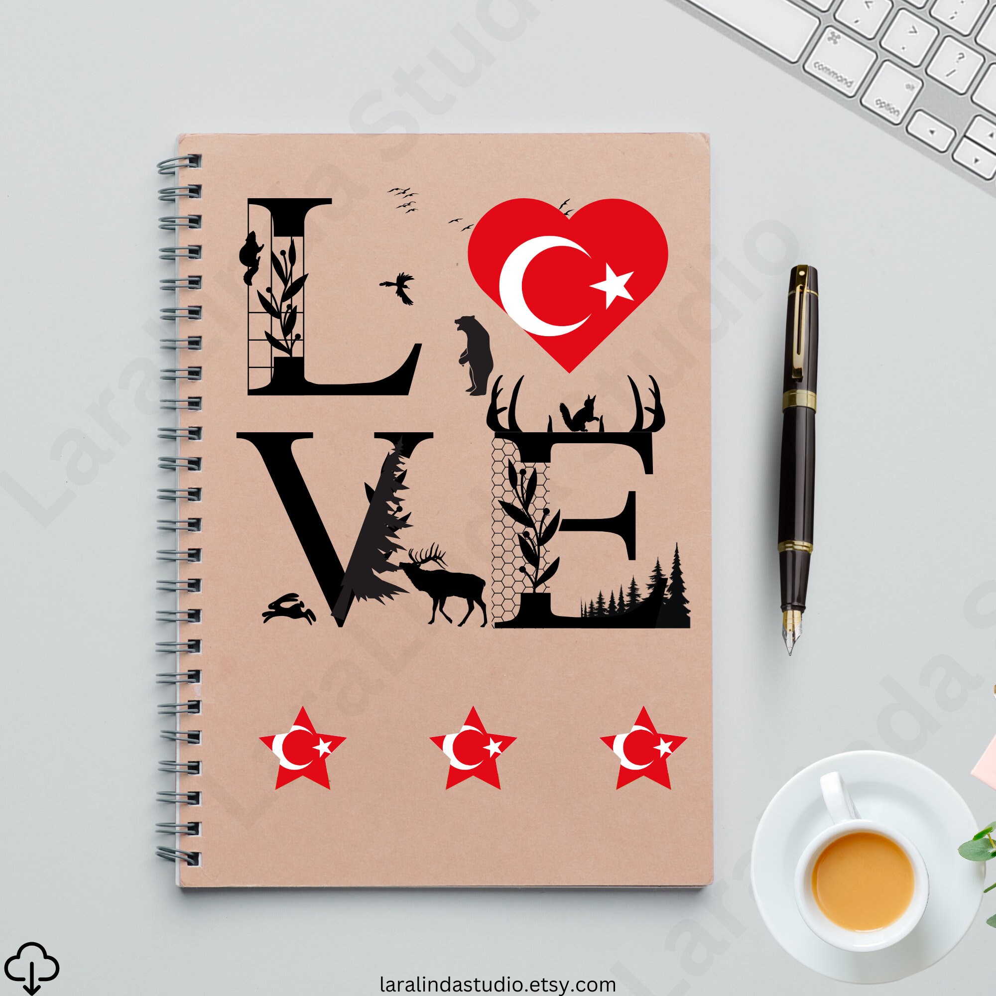 Turkey Flag Bundle 77 SVG & 77 PNG Printable Files for Ready to Use ...