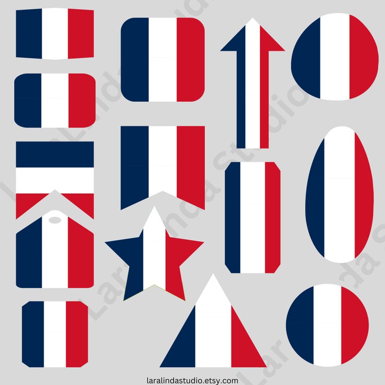 France Flag Bundle 77 SVG & PNG Printable Files for Ready to Use ...