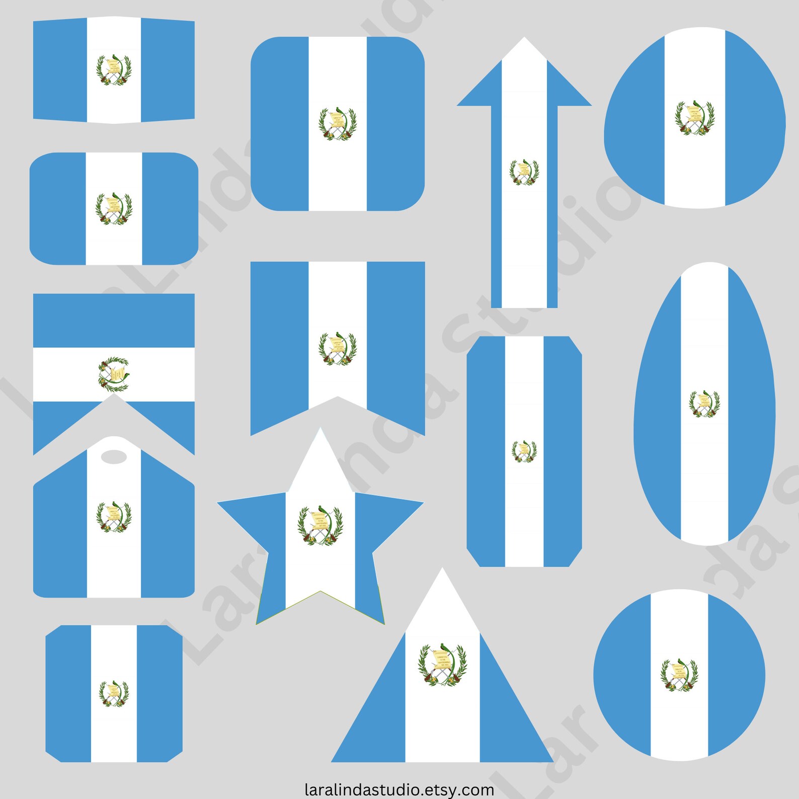 Guatemala Flag Bundle 77 SVG & PNG Printable Files for Ready to Use ...