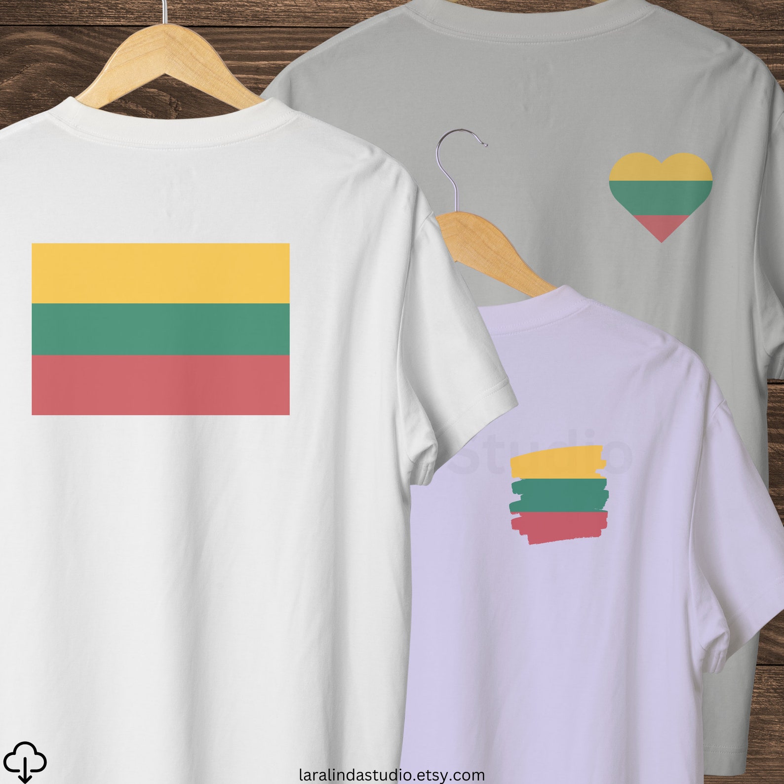 Lithuania Flag Bundle 77 SVG & PNG Printable Files for Ready to Use ...