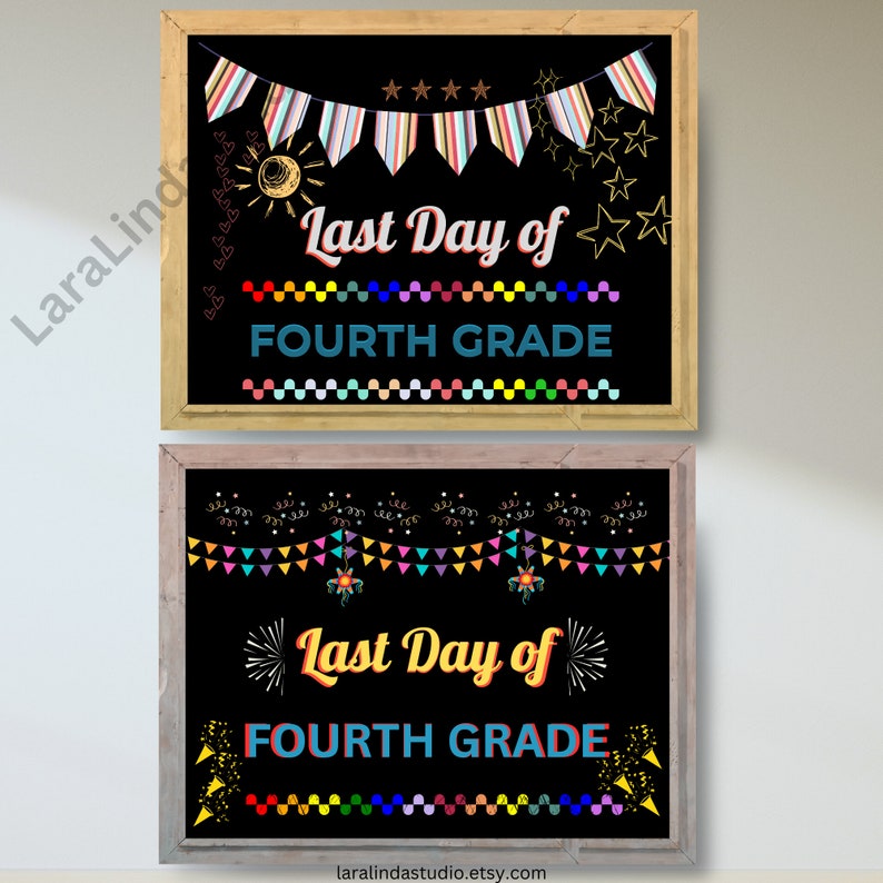 Last Day of Fourth Grade Graduate 15 Different Designs for 4th Grade ...