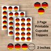 Happy Birthday Banner Germany Flag Themed Birthday Decoration Printable ...