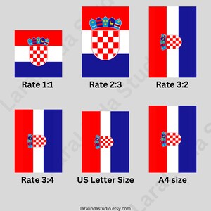 Croatia Flag Bundle 77 SVG & PNG Printable Files for Ready to Use ...