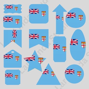 Fiji Flag Bundle 53 SVG & PNG Printable Files for Ready to Use Designs ...