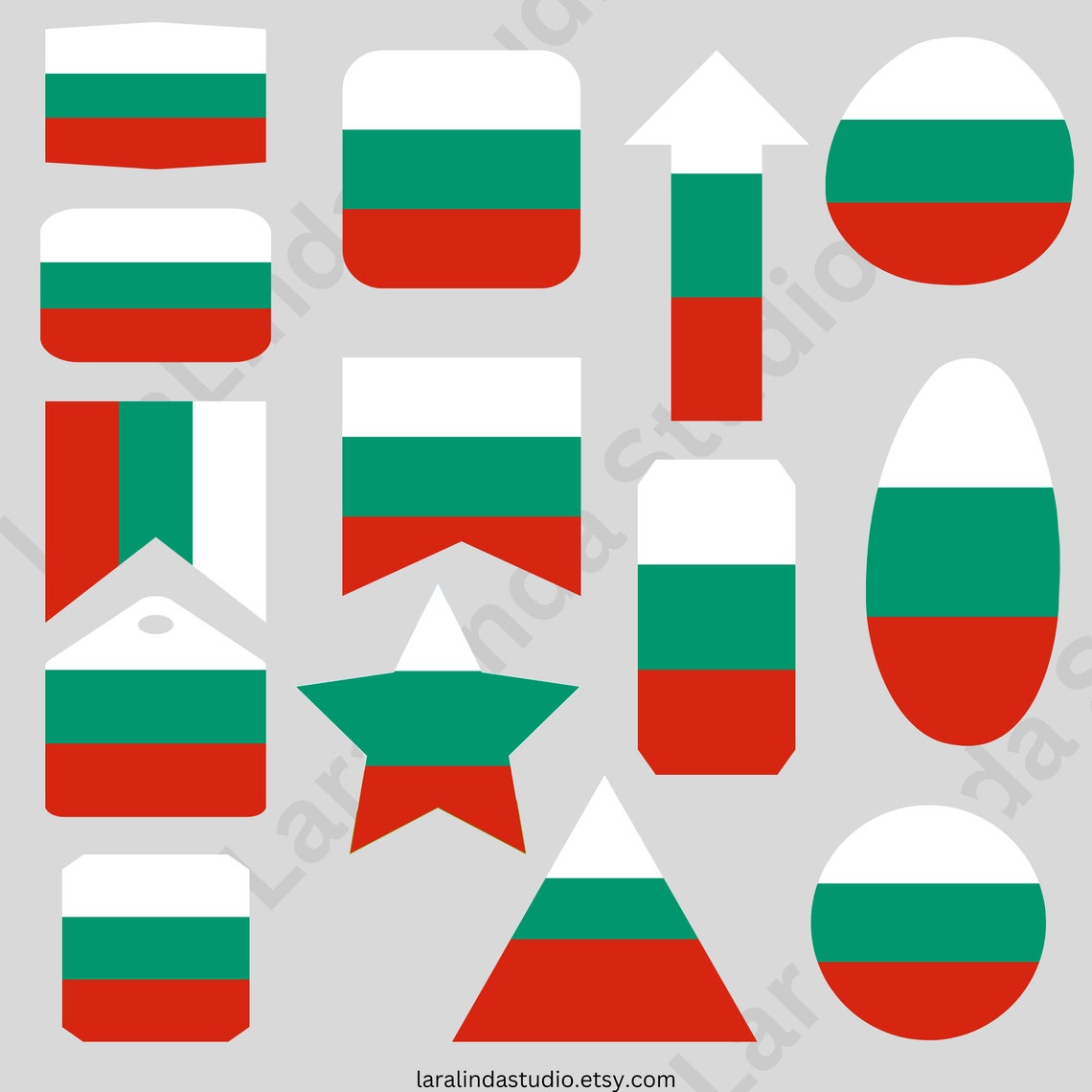 Bulgaria Flag Bundle 77 SVG & PNG Printable Files for Ready to Use ...
