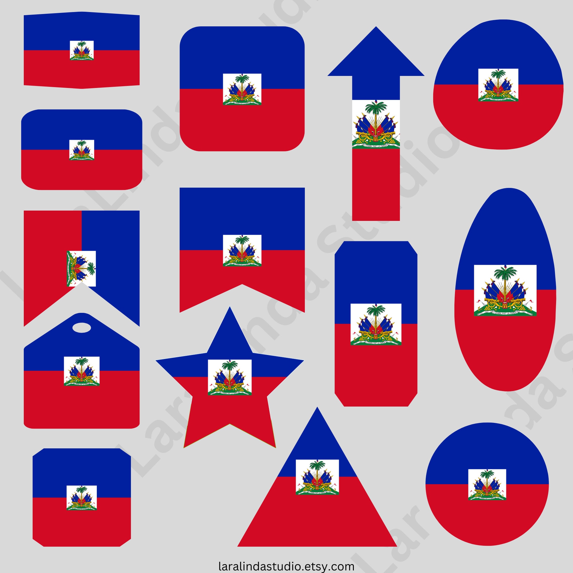 Haiti Flag Bundle 77 SVG & PNG Printable Files for Ready to Use Designs ...