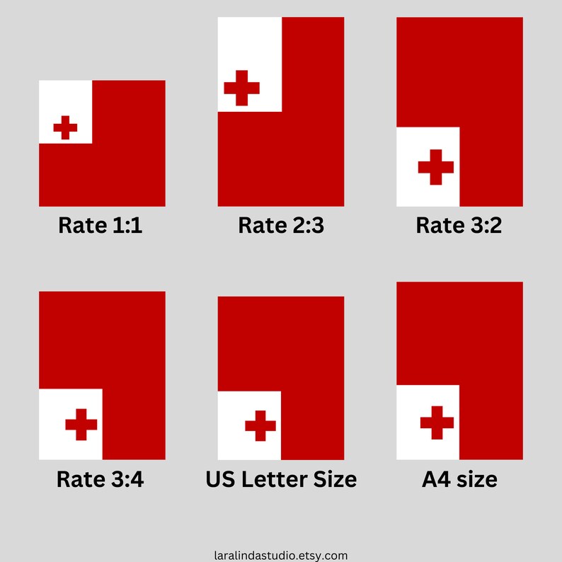 Tonga Flag Bundle 77 SVG & PNG Printable Files for Ready to Use Designs ...