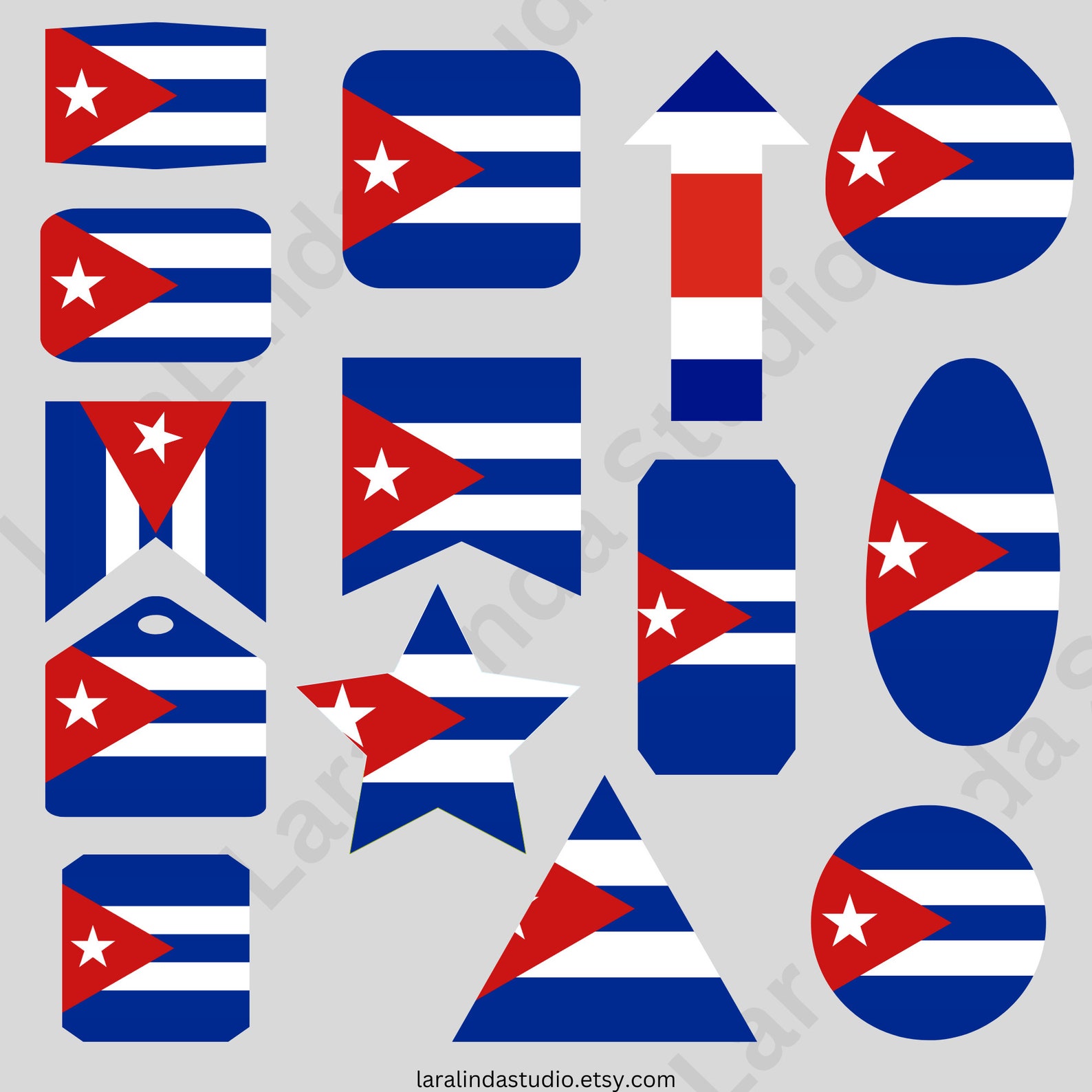 Cuba Flag Bundle 77 SVG & PNG Printable Files for Ready to Use Designs ...