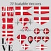 Denmark Flag Bundle 77 SVG & PNG Printable Files for Ready to Use ...