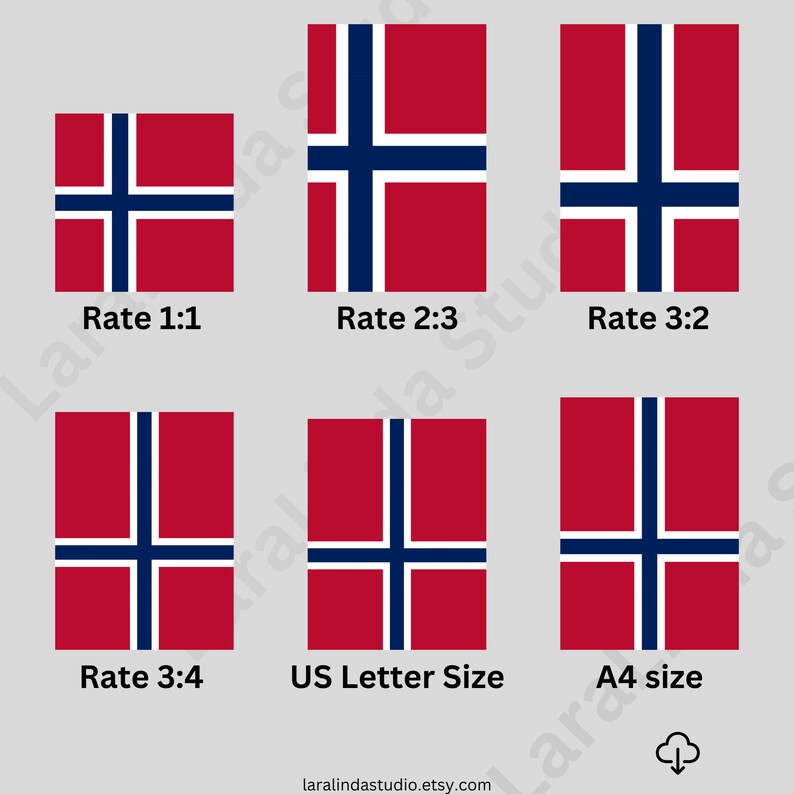 Norway Flag Bundle 77 SVG & PNG Printable Files for Ready to Use ...