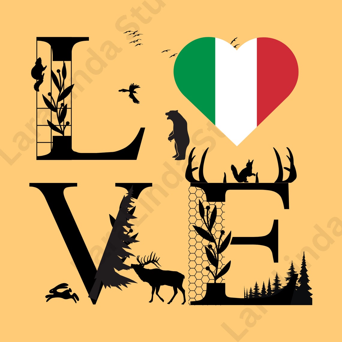 Italy Flag Bundle 53 SVG and PNG Files for Ready to Print Designs - Etsy