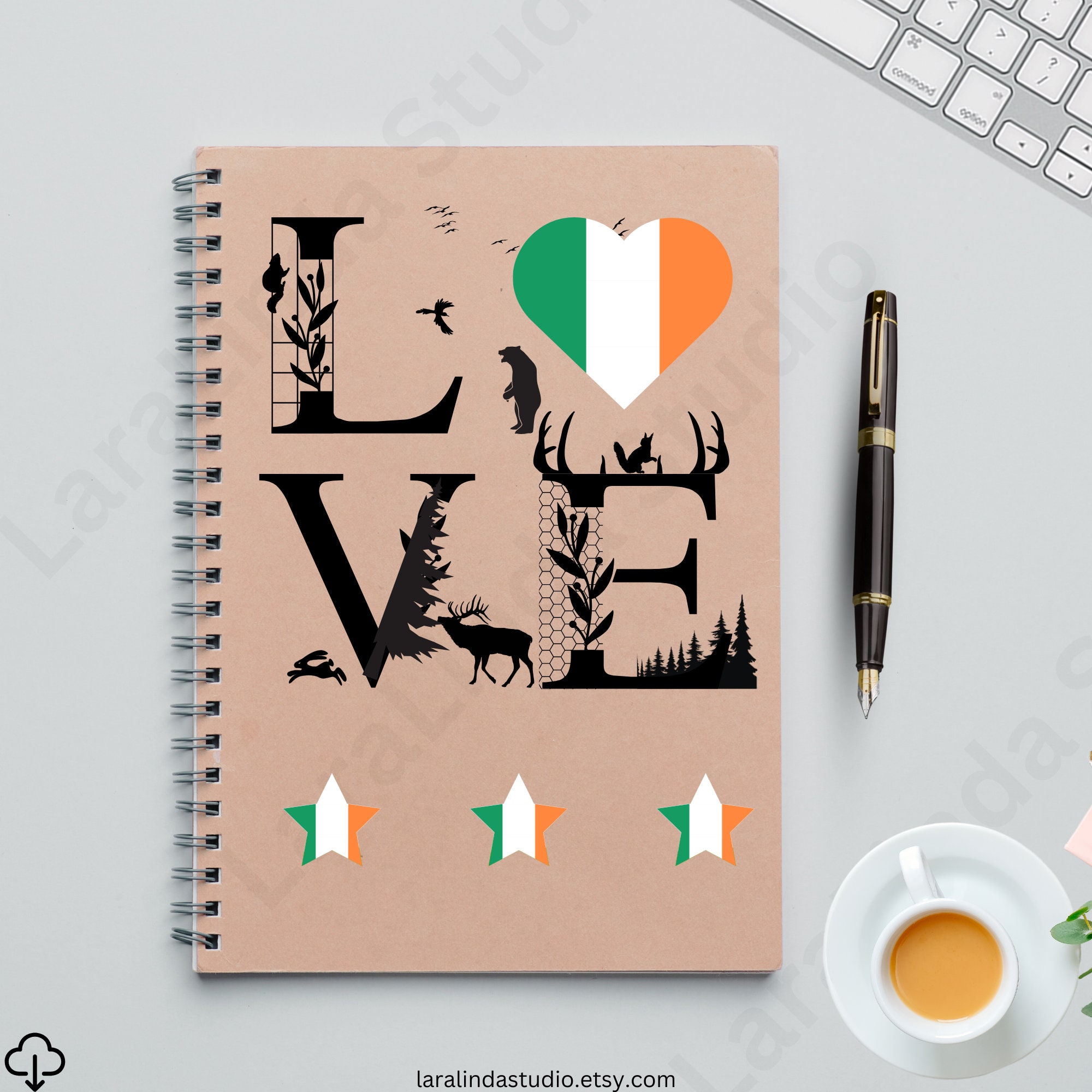 Ireland Flag Bundle 77 SVG & PNG Printable Files for Ready to Use ...
