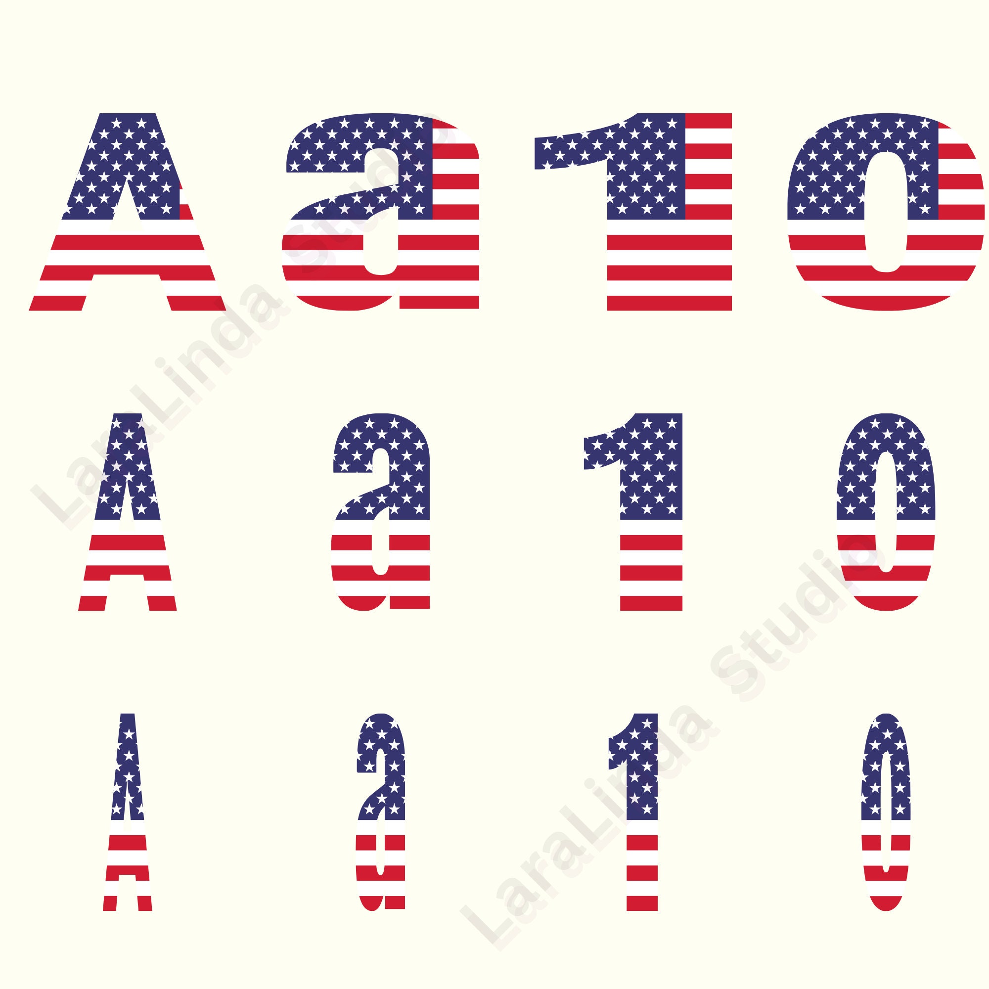 Svg Files for United States Flag Alphabet and Numbers USA Flag PNG ...