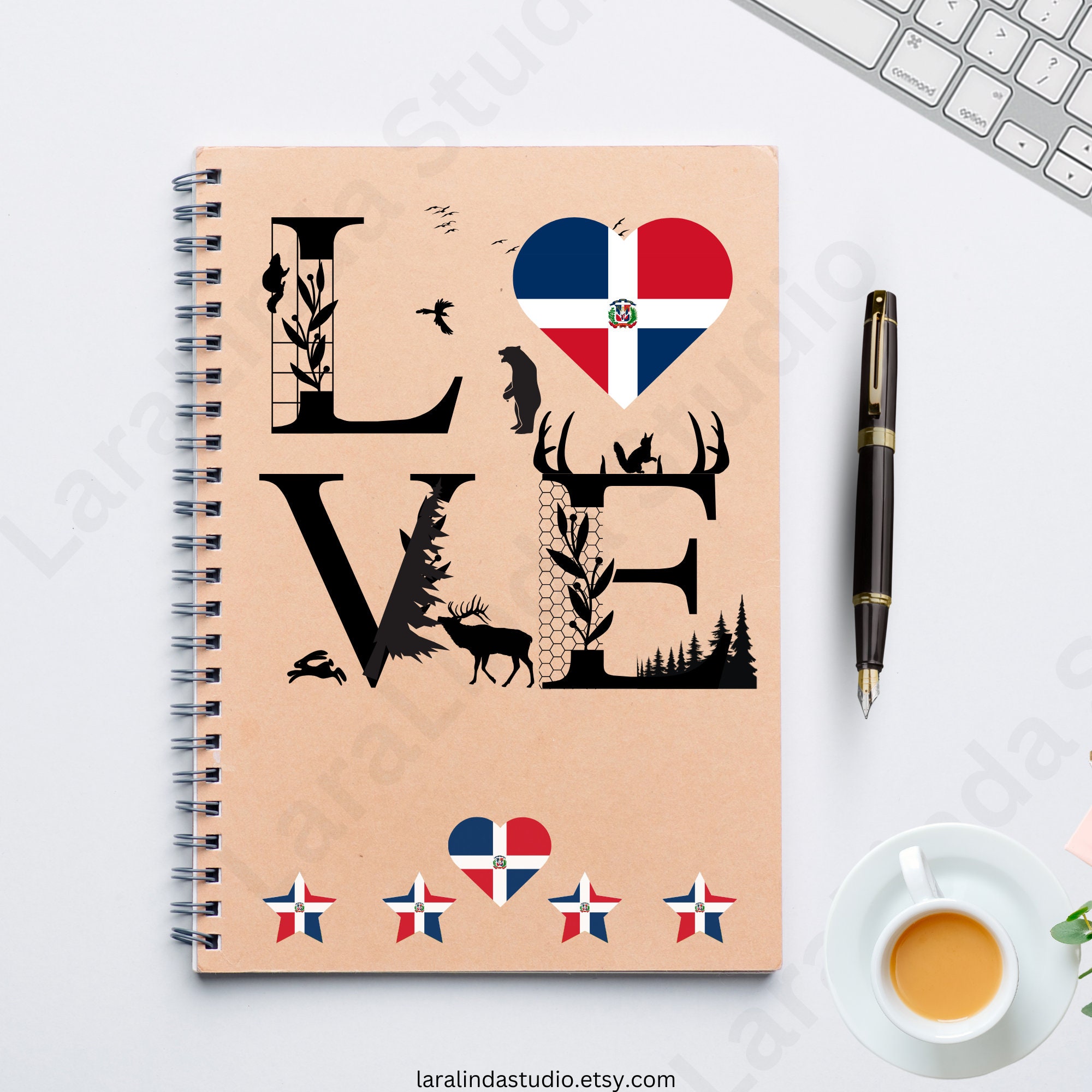 Dominican Republic Flag Bundle 77 SVG & PNG Printable Files for Ready ...