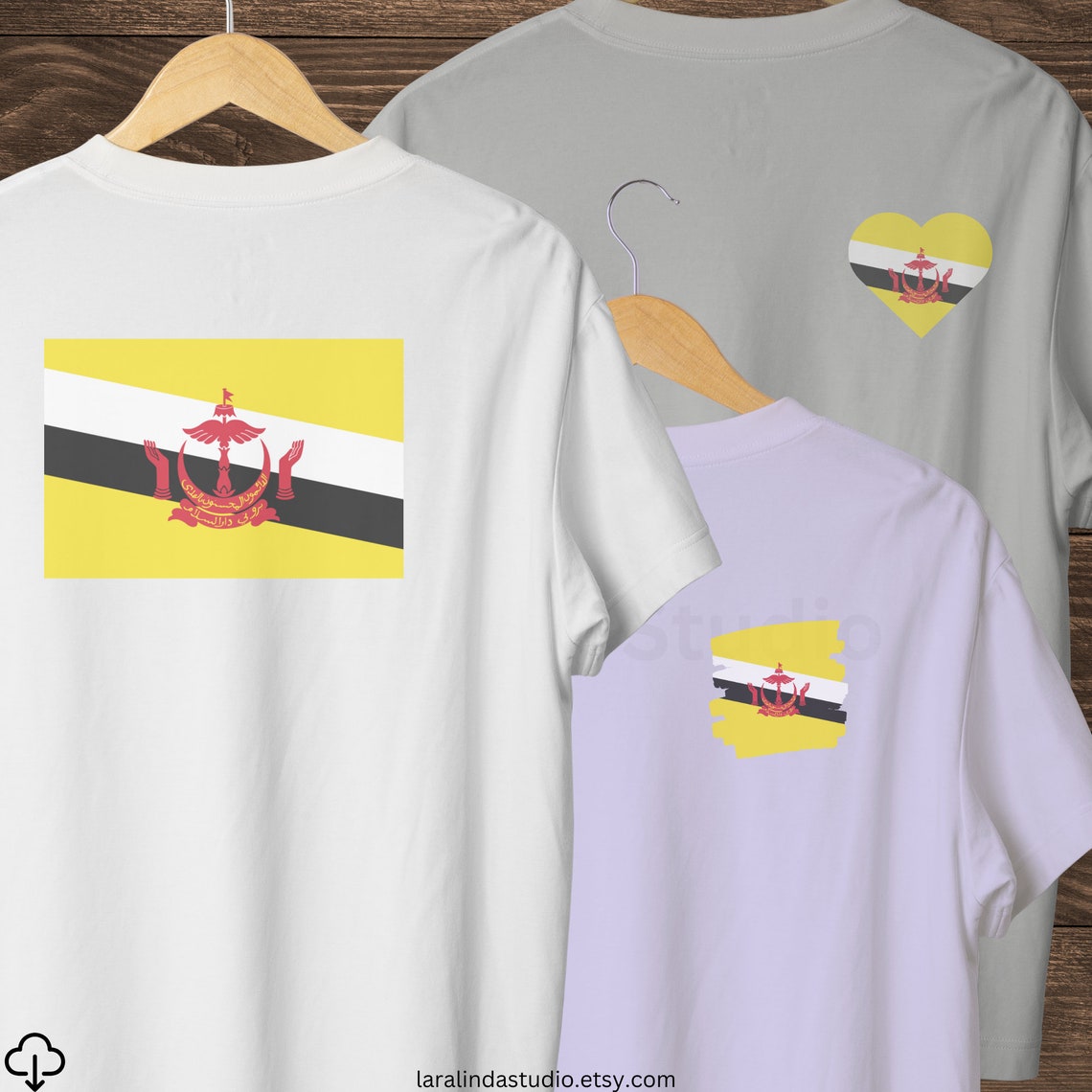 Brunei Flag Bundle 77 SVG & 77 PNG Printable Files for Ready to Use ...