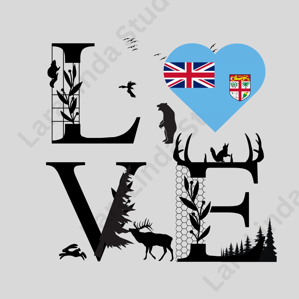 Fiji Flag Bundle 53 SVG & PNG Printable Files for Ready to Use Designs ...