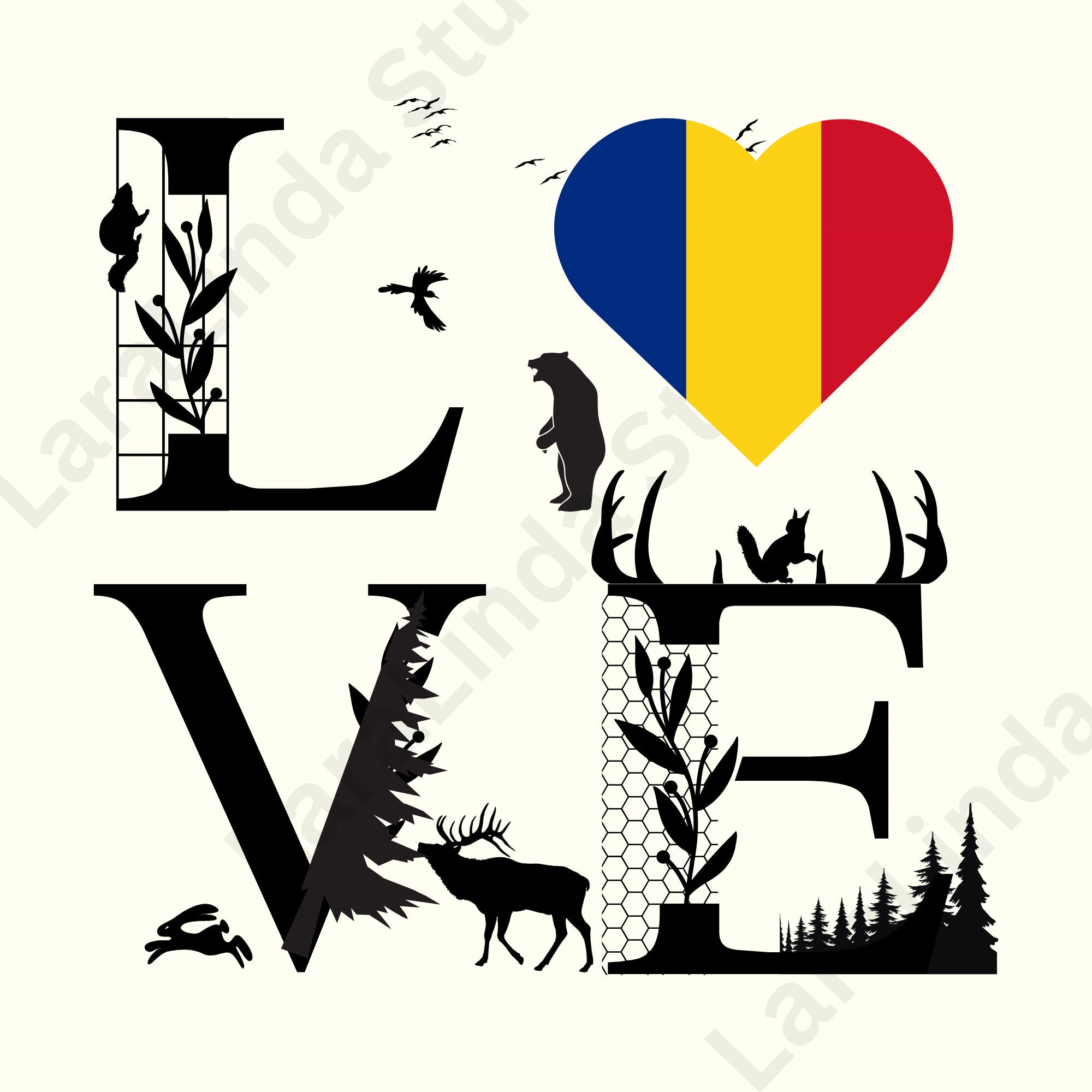 Romania Flag Bundle 53 SVG and PNG Files for Ready to Print Designs - Etsy