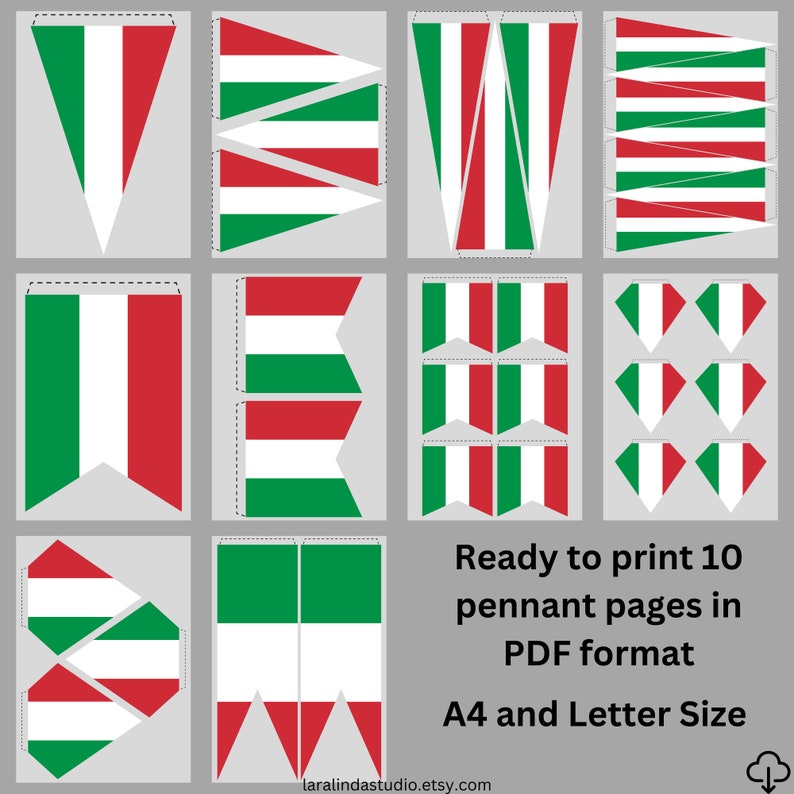 Italy Flag Bundle 77 SVG & PNG Printable Files for Ready to Use Designs ...