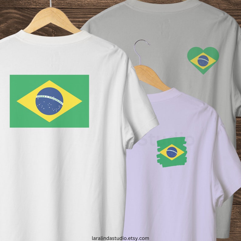 Brazil Flag Bundle 77 SVG & PNG Printable Files for Ready to Use ...