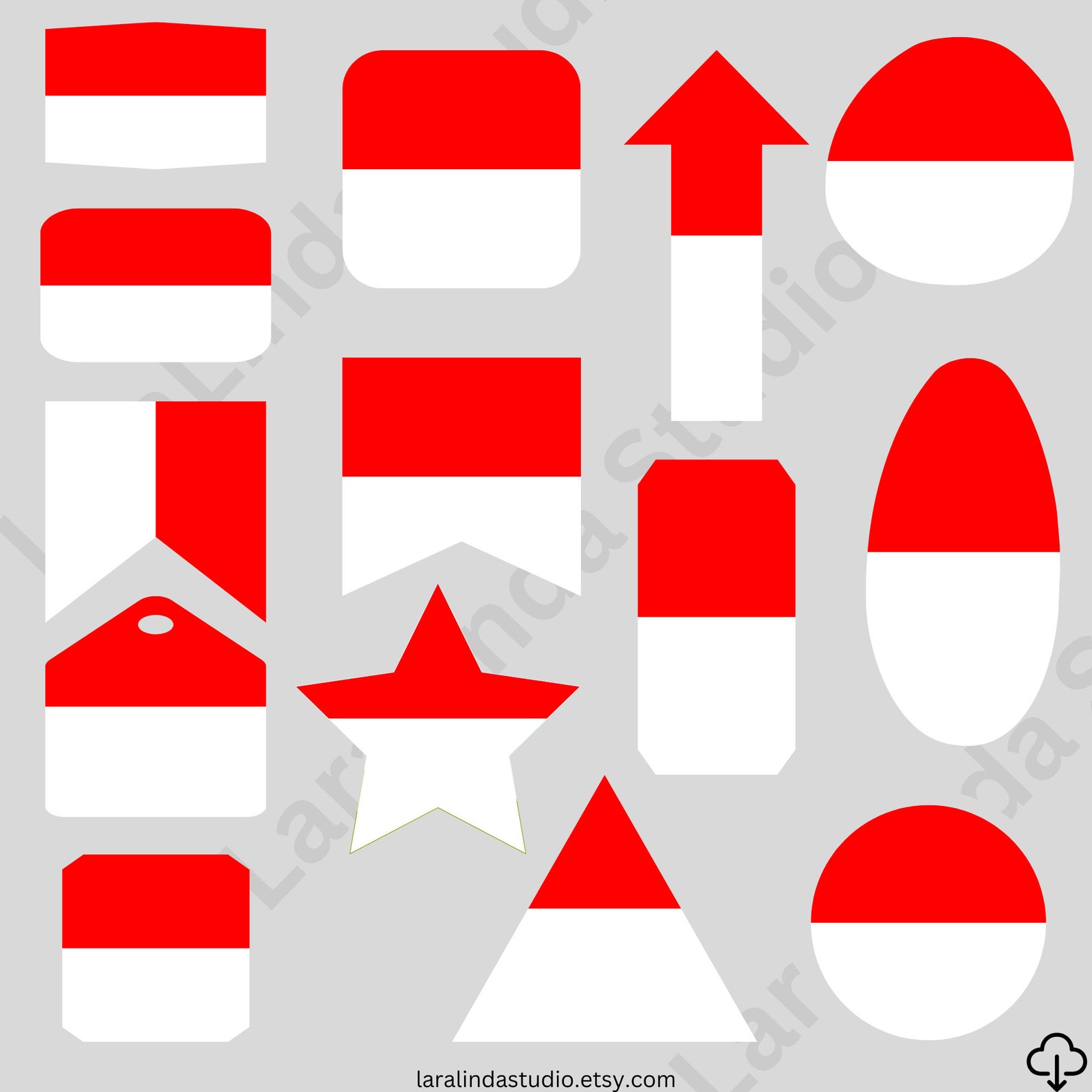 Indonesia Flag Bundle 77 SVG & 77 PNG Printable Files for Ready to Use ...