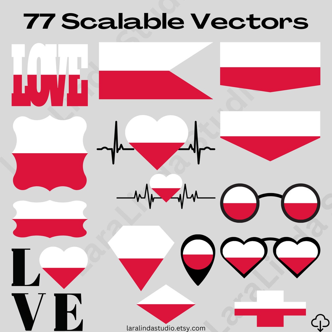 Poland Flag Bundle 77 SVG & PNG Printable Files for Ready to Use ...