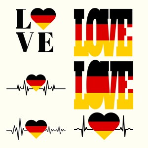 Germany Flag Bundle 53 SVG and PNG Files for Print-ready Designs - Etsy