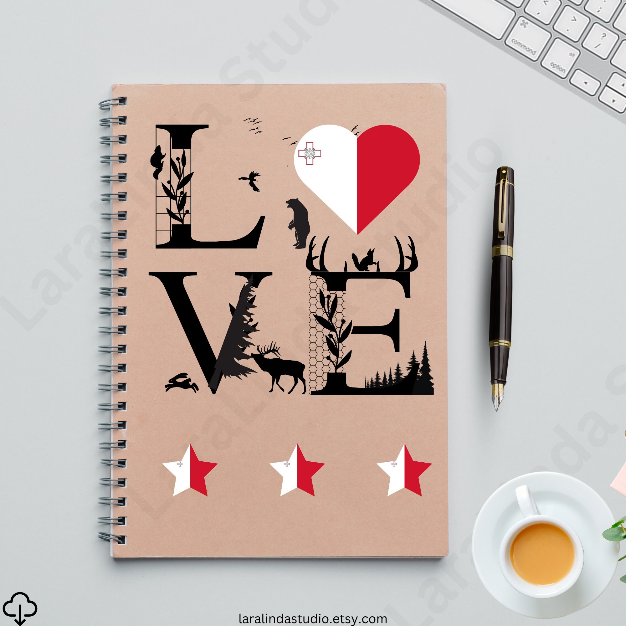 Malta Flag Bundle 77 SVG & PNG Printable Files for Ready to Use Designs ...