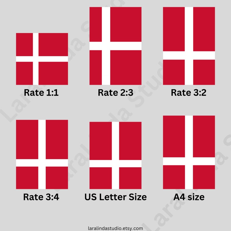 Denmark Flag Bundle 77 SVG & PNG Printable Files for Ready to Use ...