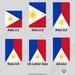 Philippines Flag Bundle 77 SVG & 77 PNG Printable Files for Ready to ...