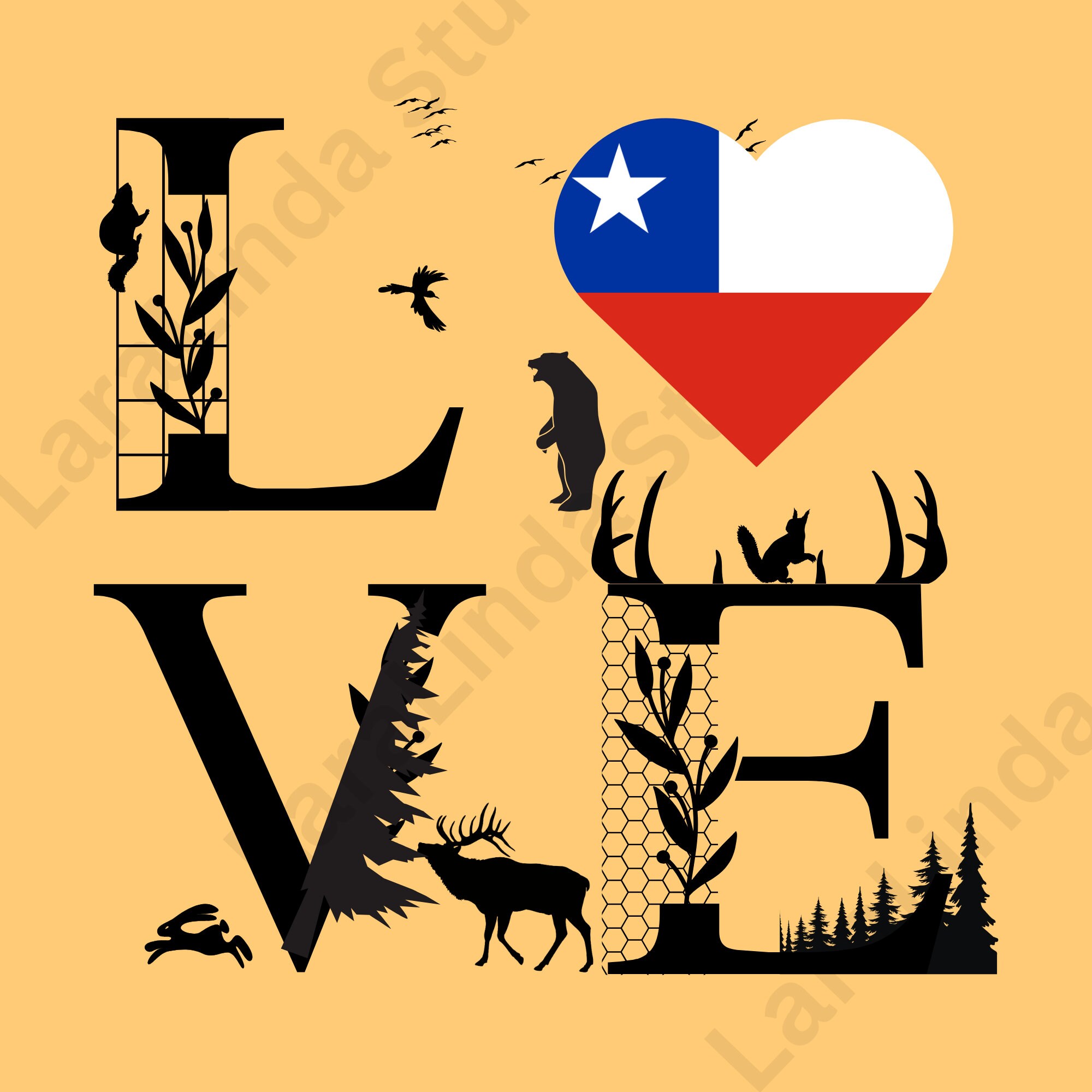 Chile Flag Bundle 53 SVG PNG Files for Ready to Print South America ...