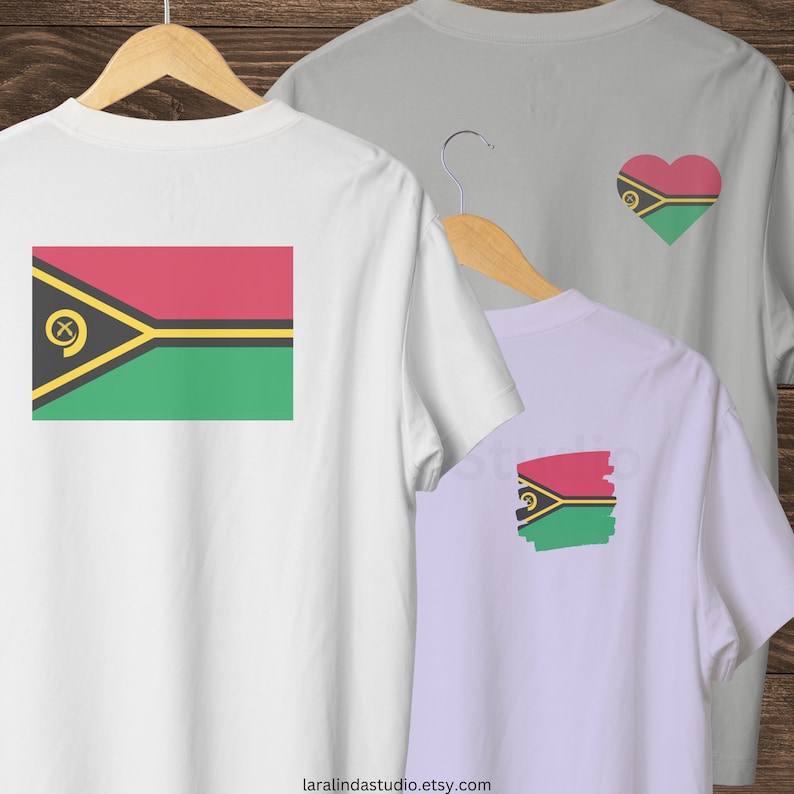 Vanuatu Flag Bundle 77 SVG & PNG Printable Files for Ready to Use ...