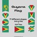 Guyana Flag Bundle 77 SVG & PNG Printable Files for Ready to Use ...