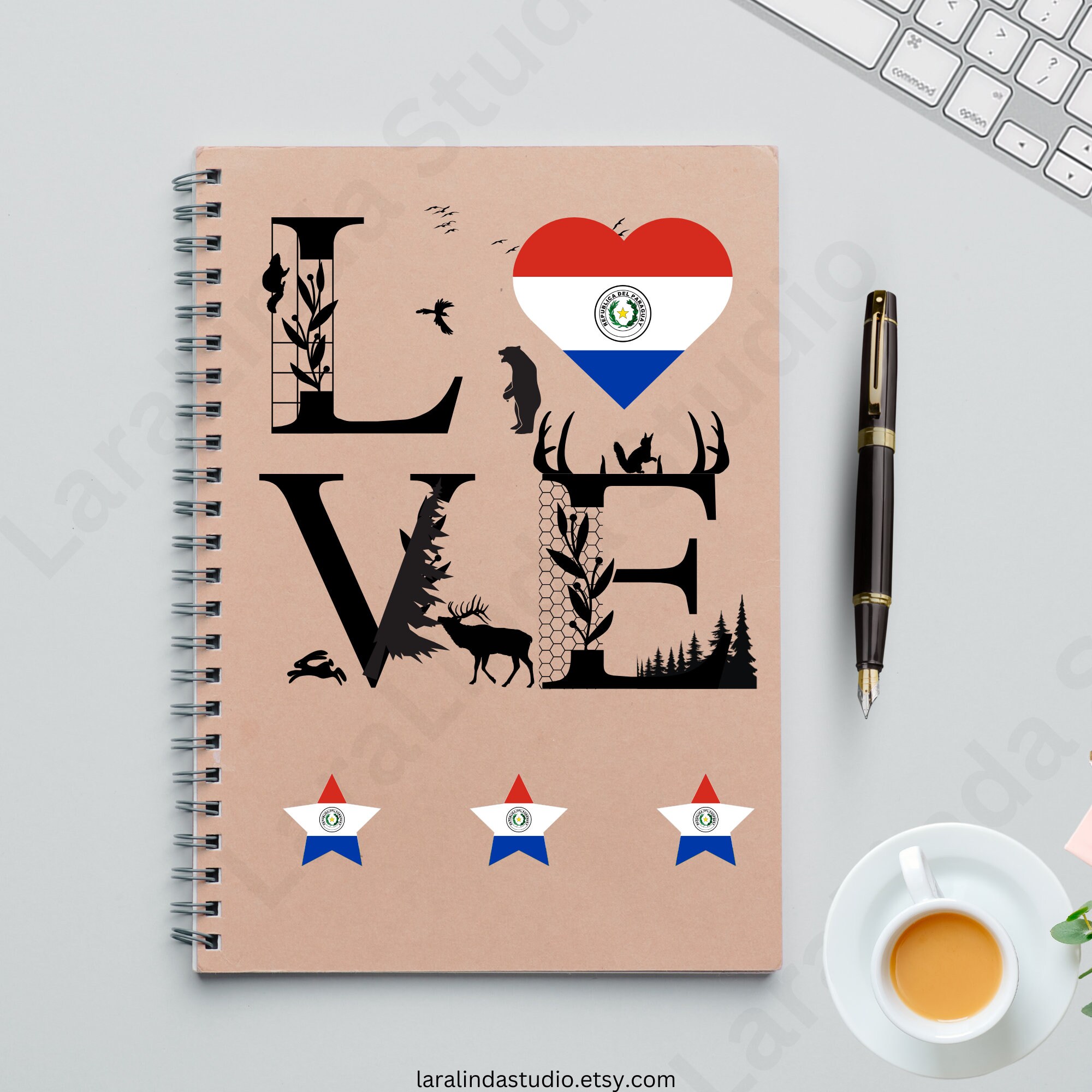 Paraguay Flag Bundle 77 SVG & PNG Printable Files for Ready to Use ...