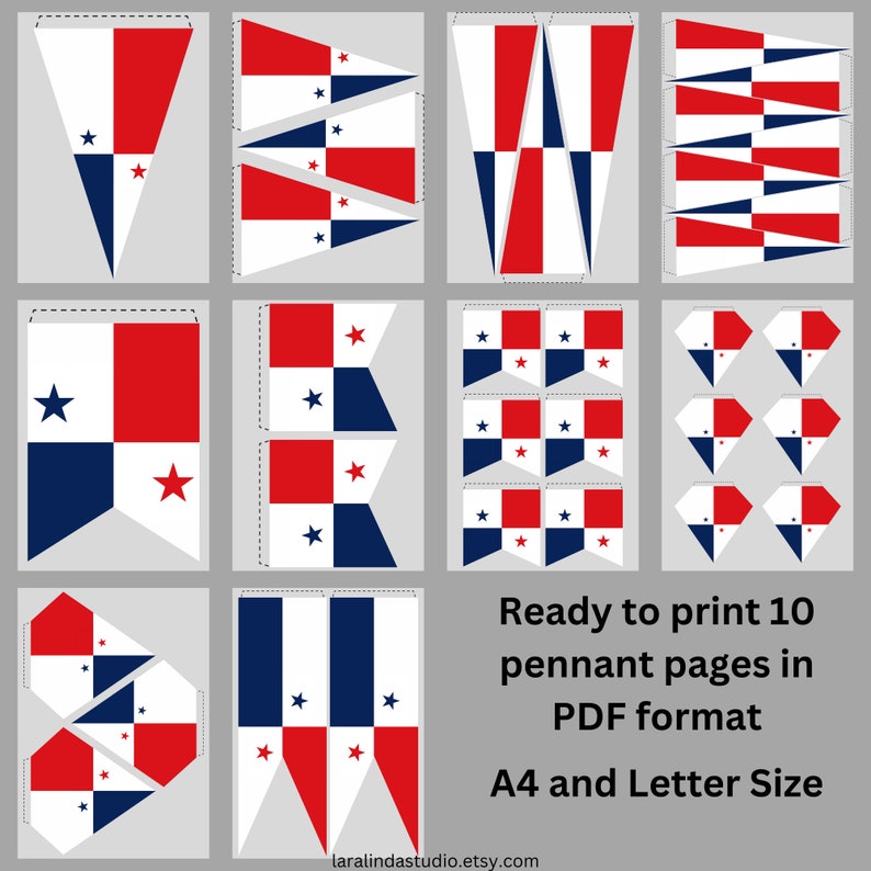 Panama Flag Bundle 77 SVG & PNG Printable Files for Ready to Use ...
