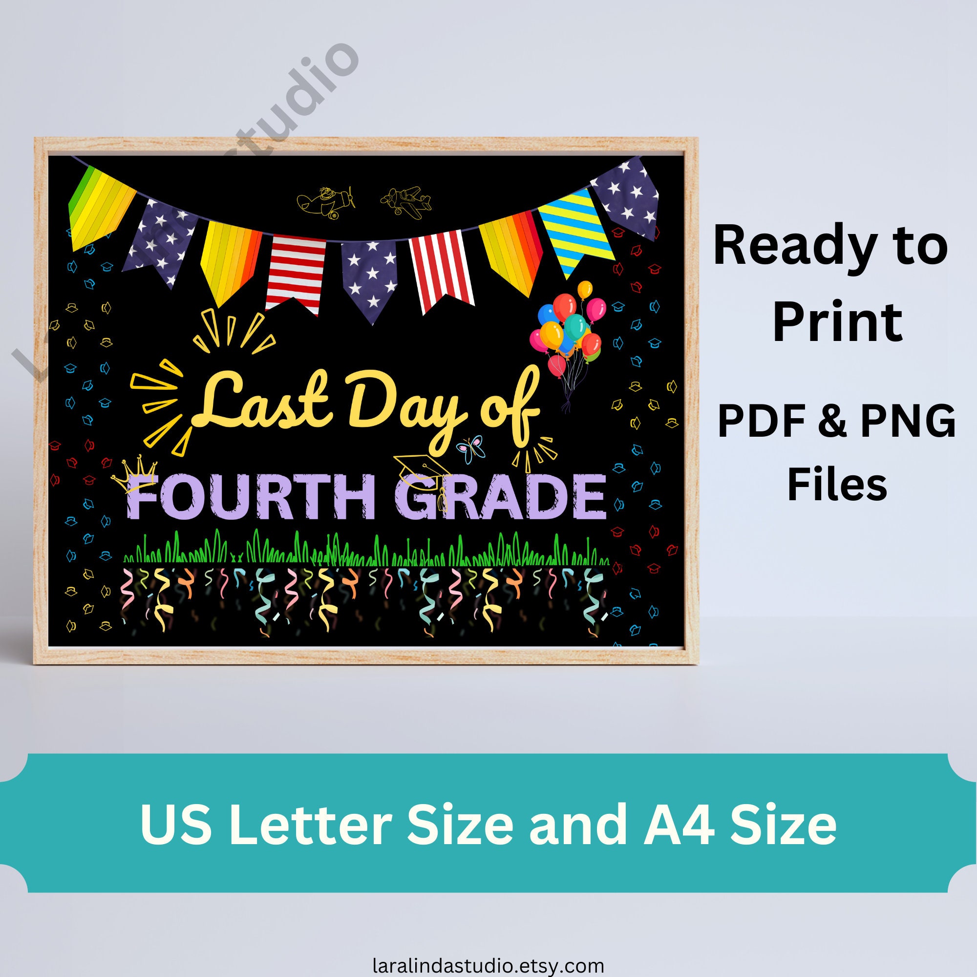 Last Day of Fourth Grade Graduate 15 Different Designs for 4th Grade ...