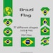 Brazil Flag Bundle 77 SVG & PNG Printable Files for Ready to Use ...