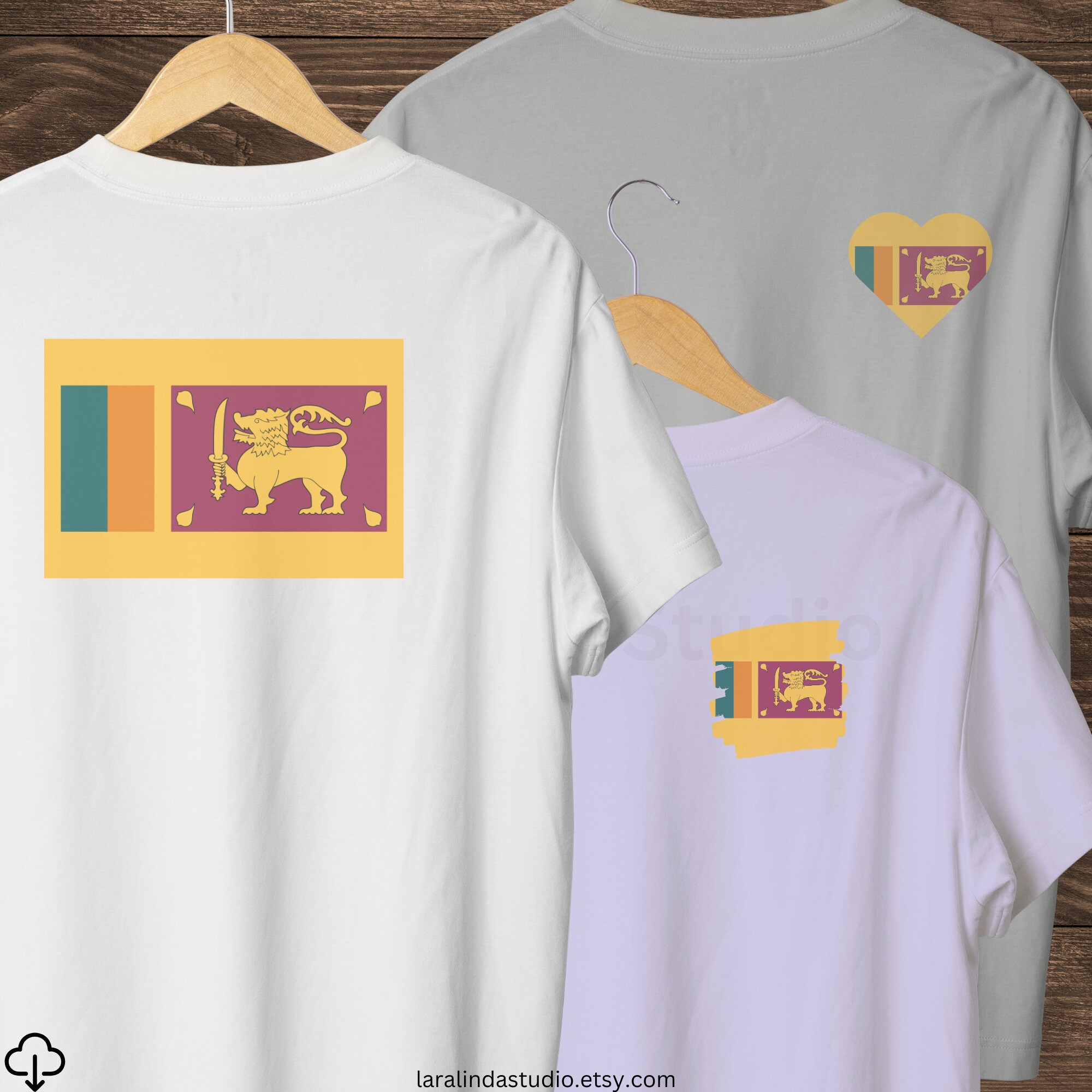 Sri Lanka Flag Bundle 77 SVG & 77 PNG Printable Files for Ready to Use ...