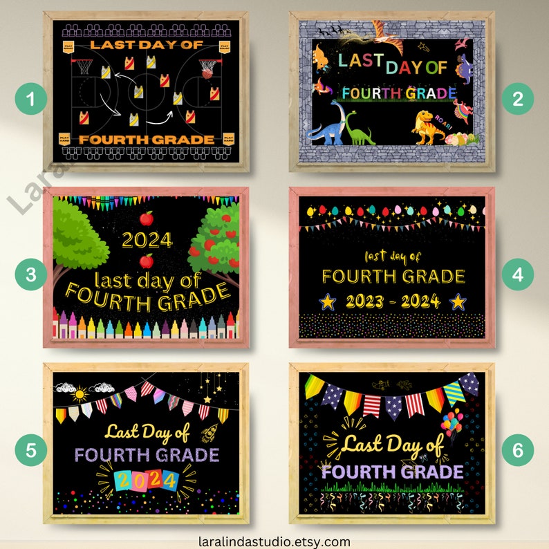 Last Day of Fourth Grade Graduate 15 Different Designs for 4th Grade ...