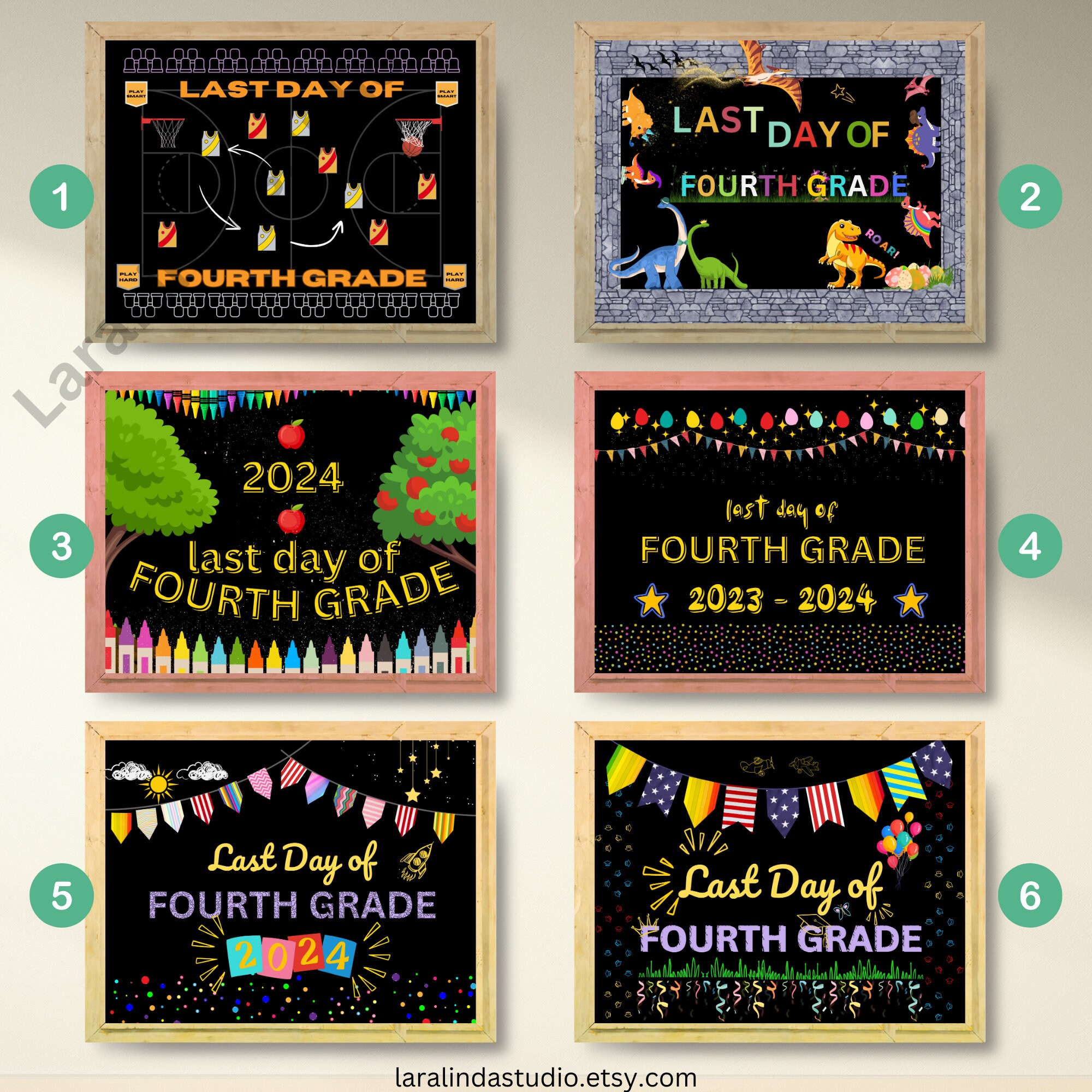 Last Day of Fourth Grade Graduate 15 Different Designs for 4th Grade ...