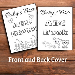 Baby's First ABC Book Gift Baby Shower Coloring Book Animal Coloring ...