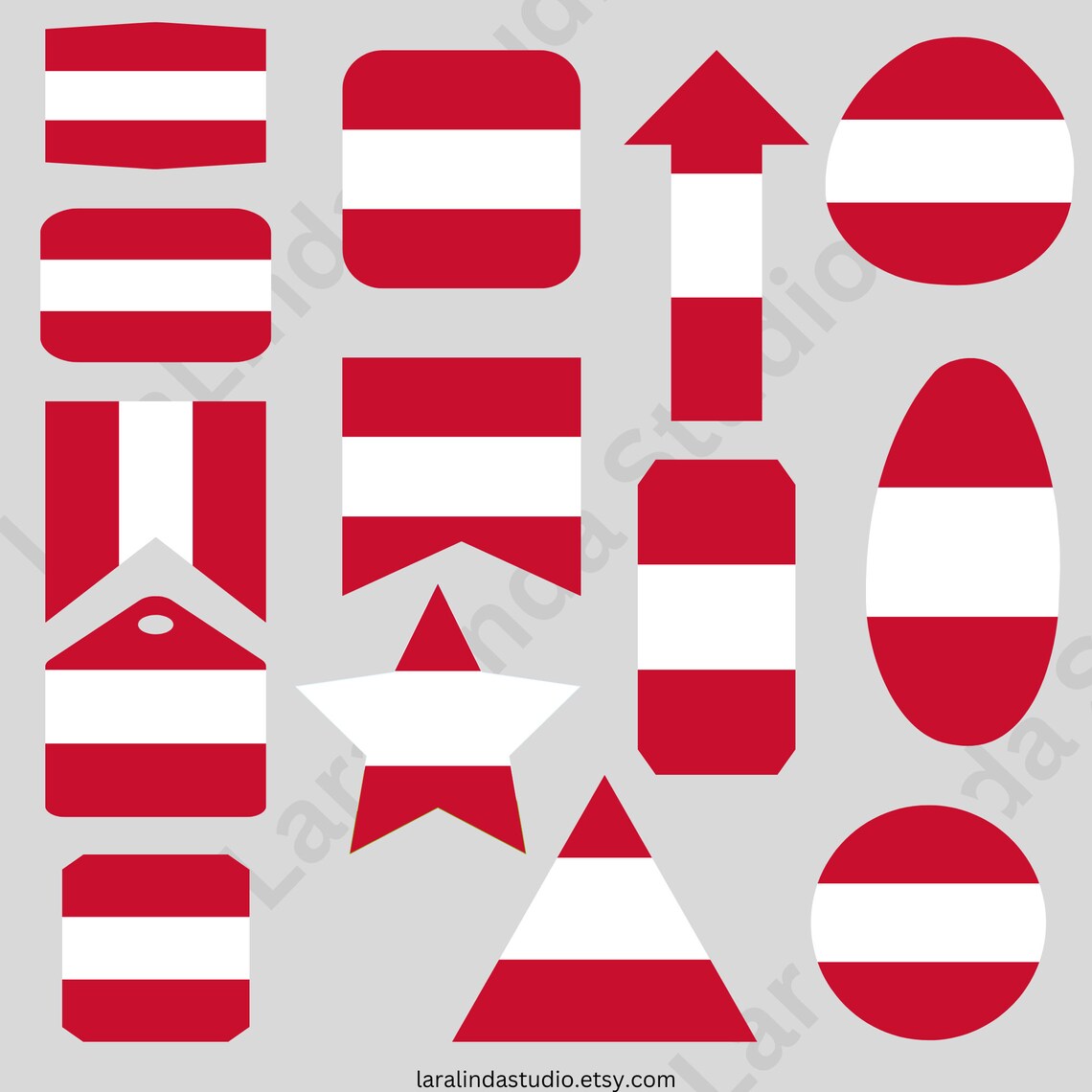 Austria Flag Bundle 77 SVG & PNG Printable Files for Ready to Use ...