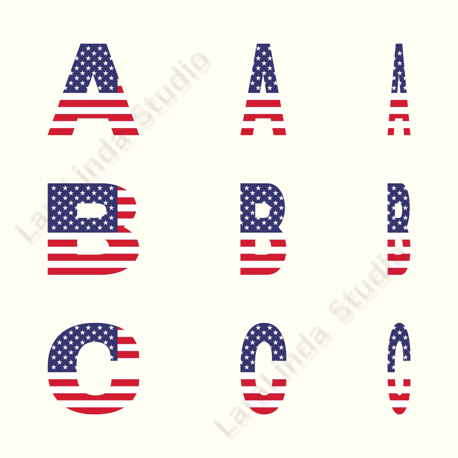 Svg Files for United States Flag Alphabet and Numbers USA Flag PNG ...