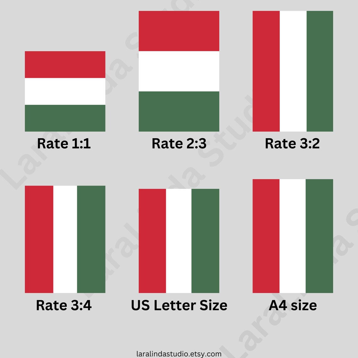 Hungary Flag Bundle 77 SVG & PNG Printable Files for Ready to Use ...