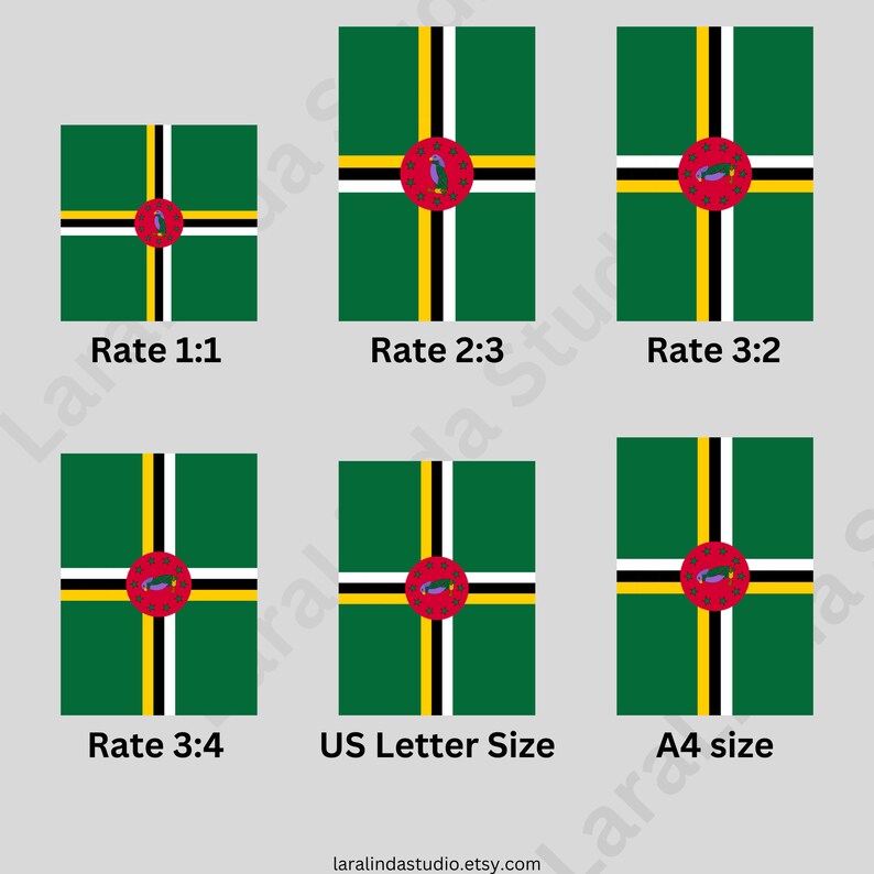 Dominica Flag Bundle 77 SVG & PNG Printable Files for Ready to Use ...