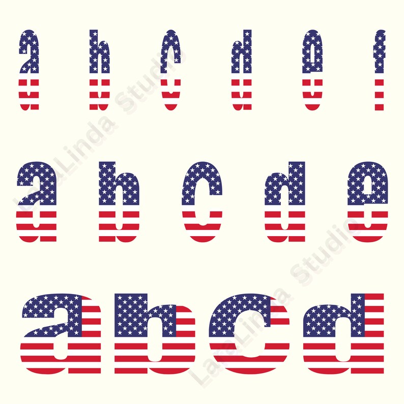 Svg Files for United States Flag Alphabet and Numbers USA Flag PNG ...