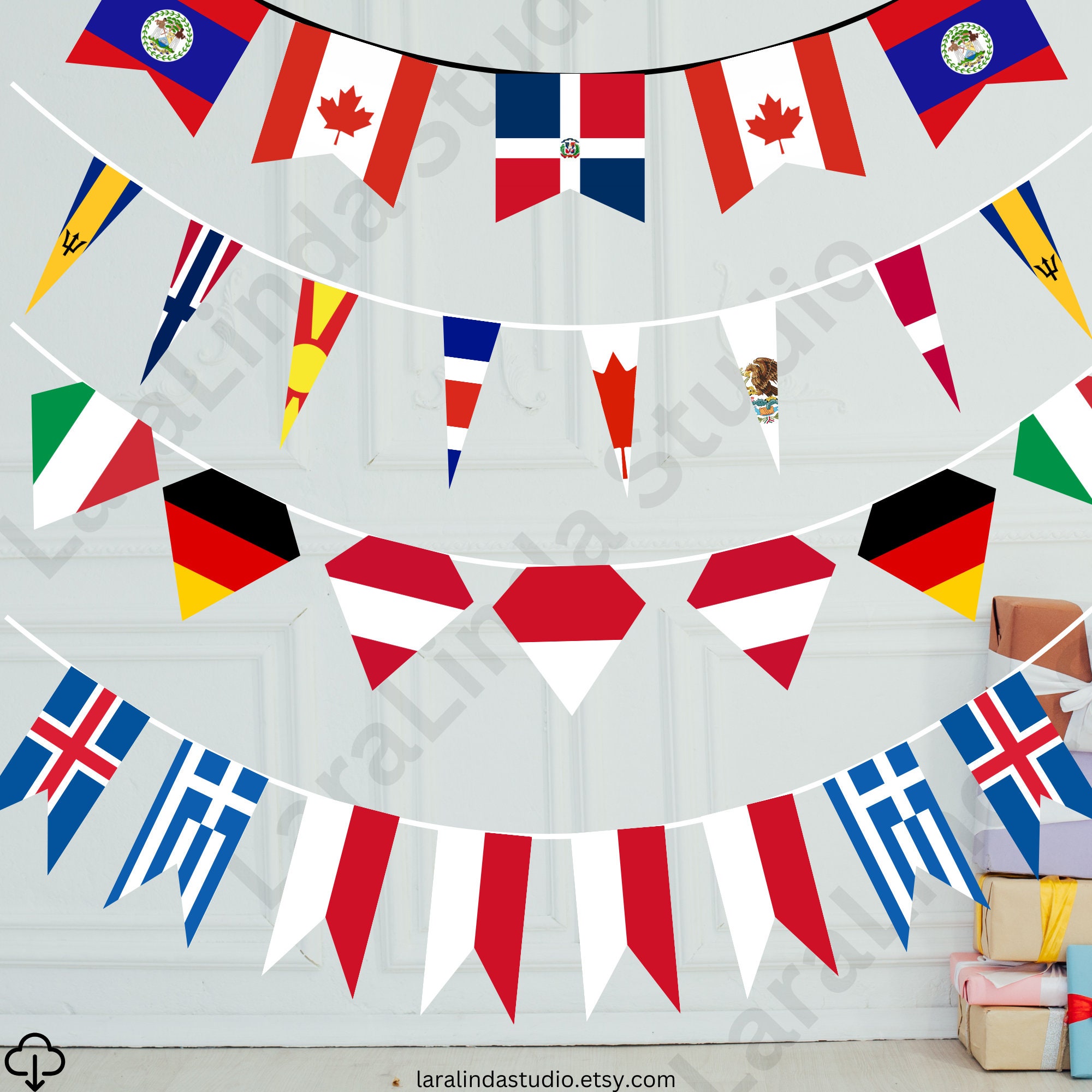 Monaco Flag Bundle 77 SVG & PNG Printable Files for Ready to Use ...