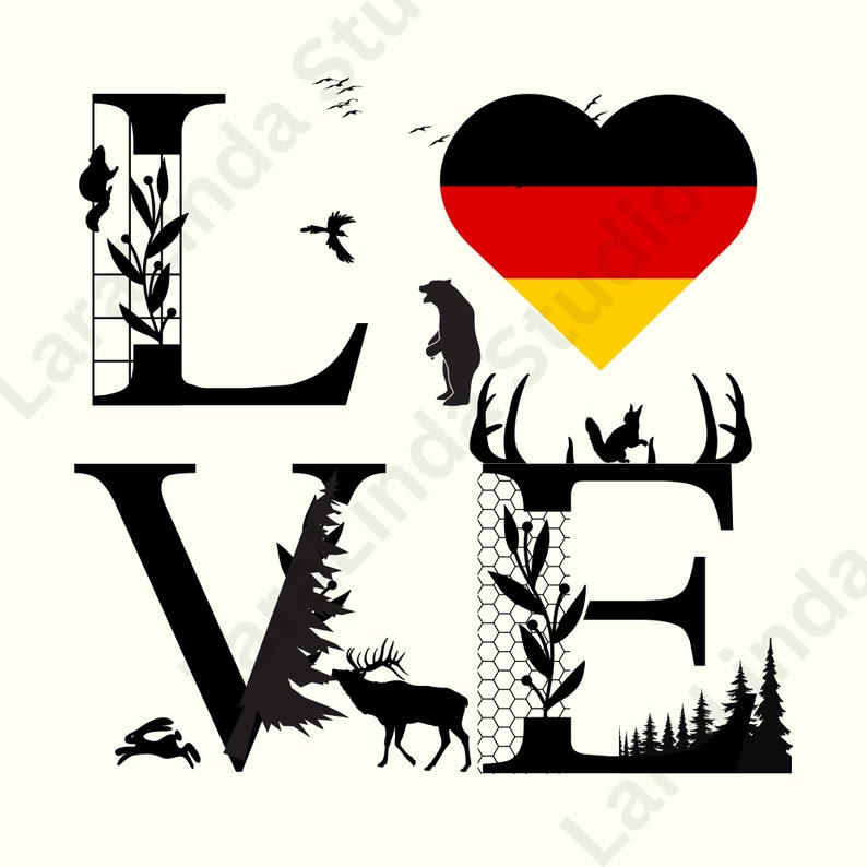Germany Flag Bundle 53 SVG and PNG Files for Print-ready Designs - Etsy