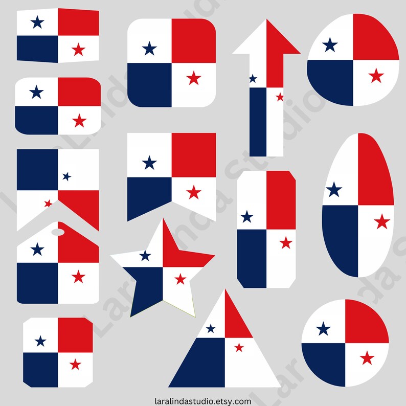Panama Flag Bundle 77 SVG & PNG Printable Files for Ready to Use ...