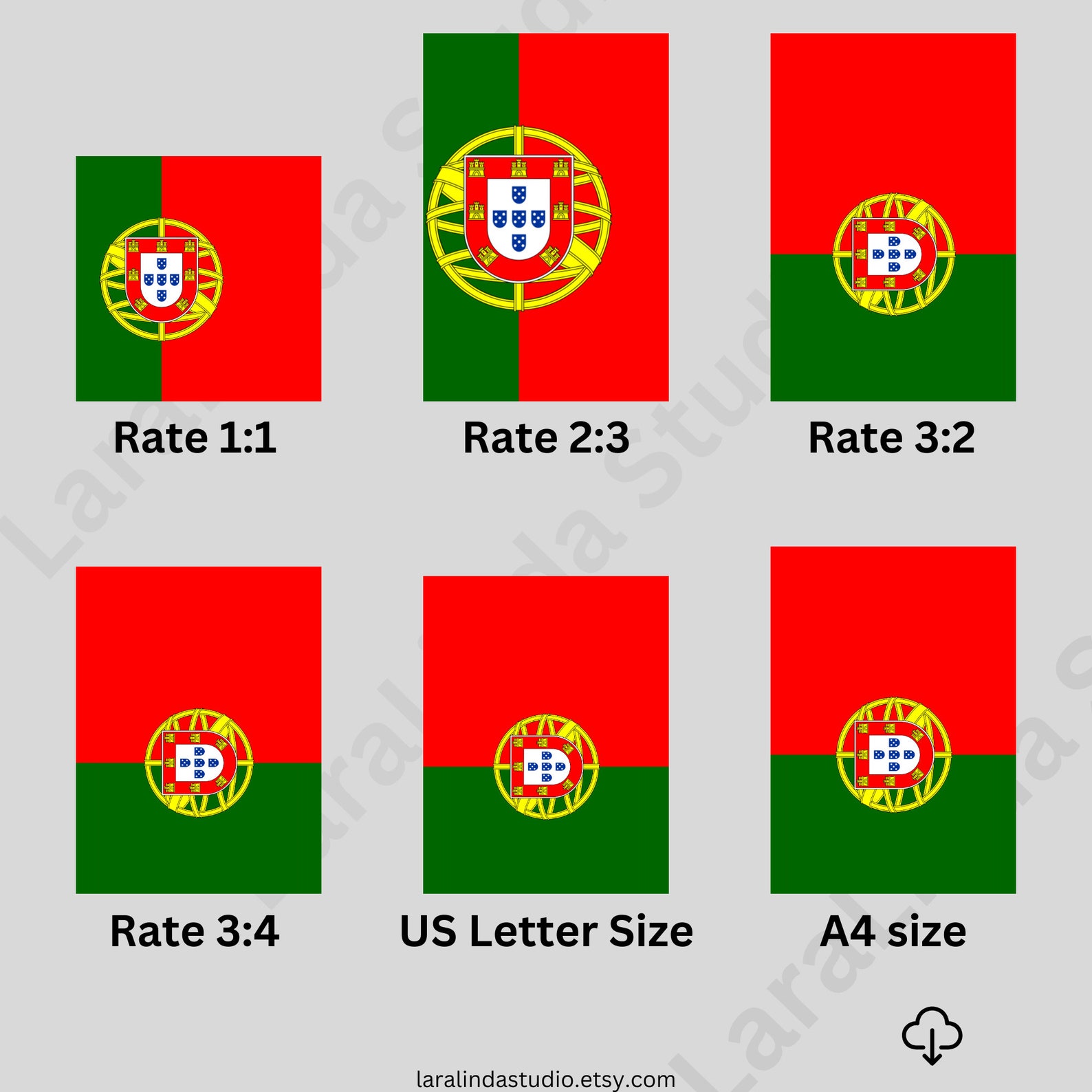 Portugal Flag Bundle 77 SVG & PNG Printable Files for Ready to Use ...